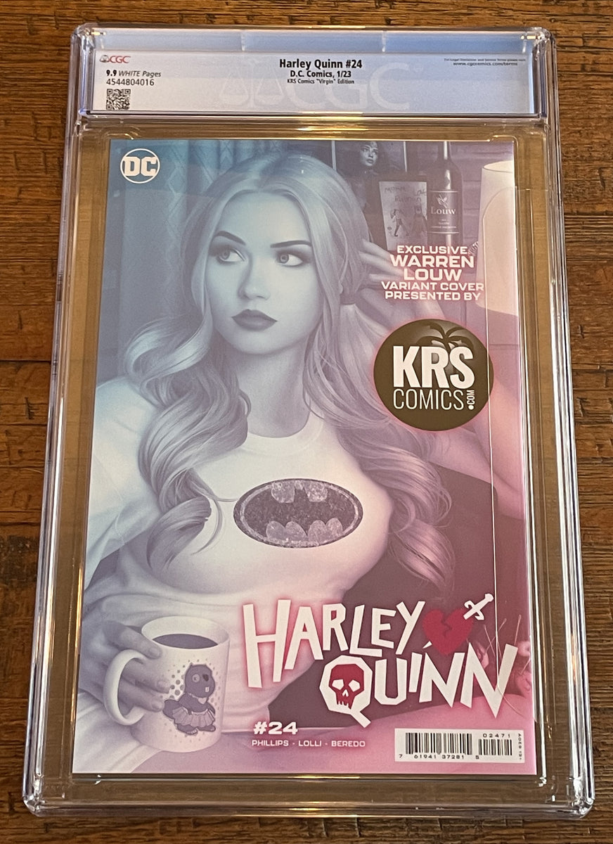 HARLEY QUINN #24 CGC 9.9 WARREN LOUW J SCOTT CAMPBELL VIRGIN VARIANT-B – East Side Comics