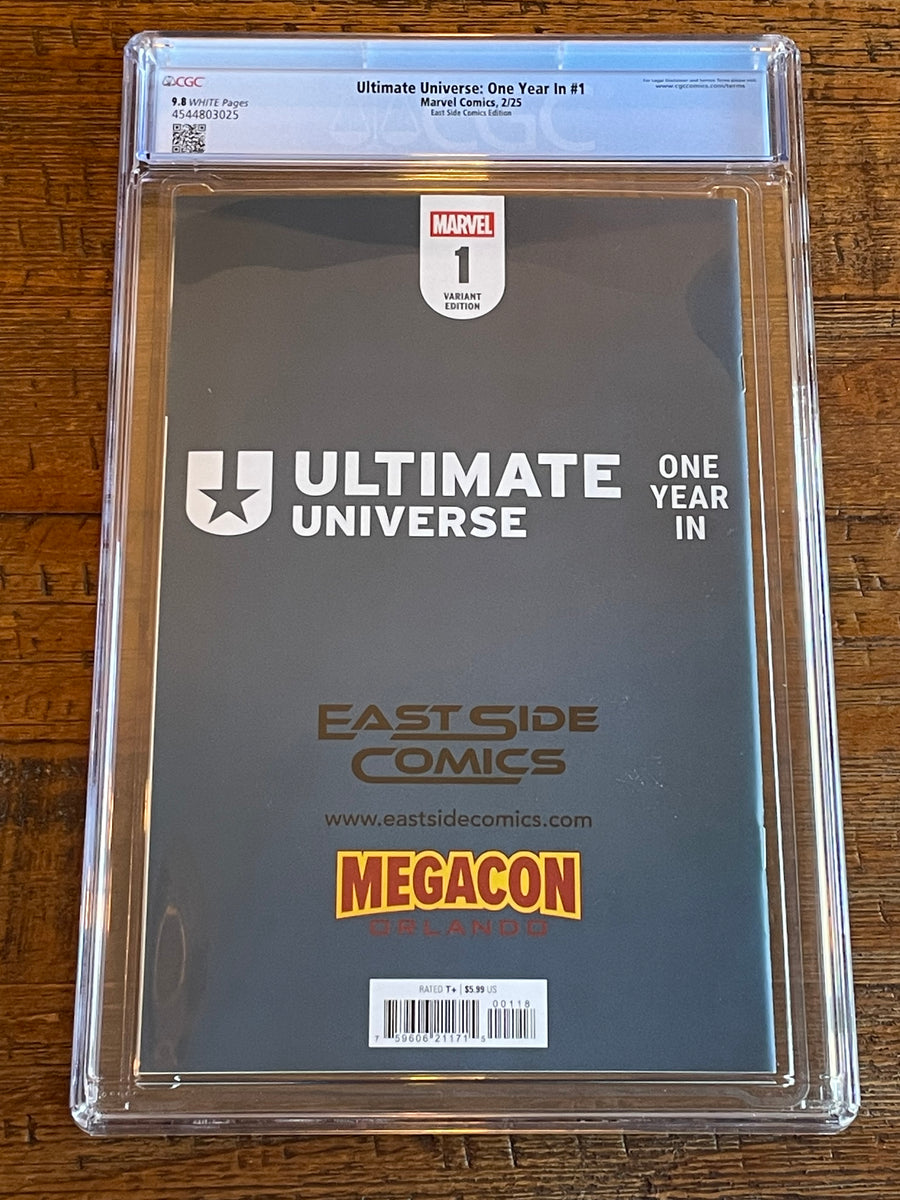 ULTIMATE UNIVERSE ONE YEAR IN #1 CGC 9.8 INHYUK LEE MEGACON 2025 EXCL – East Side Comics