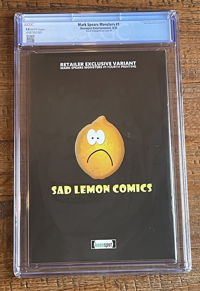 MARK SPEARS MONSTERS #1 CGC 9.8 MARK SPEARS EXCL "SMOKING SKULL" VARIA – East Side Comics