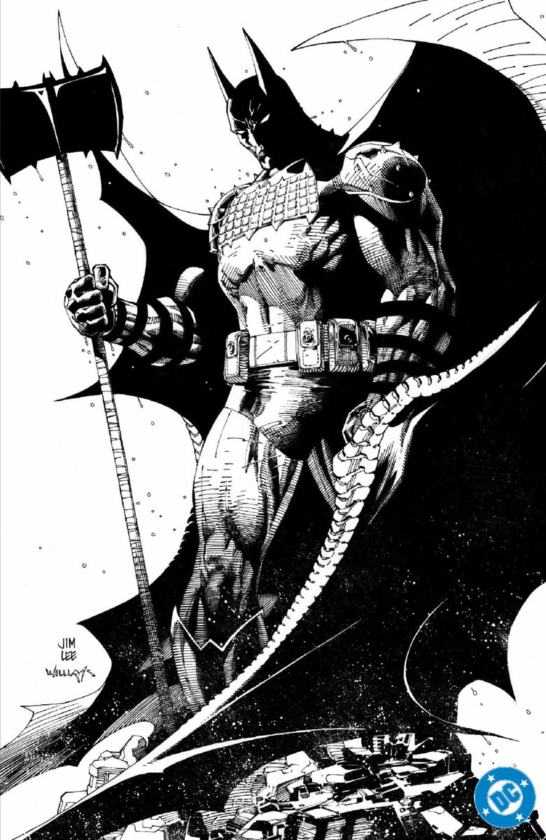 ABSOLUTE BATMAN #1 JIM LEE 1:100 RI INCENTIVE "B&W" SKETCH VARIANT-H S ...