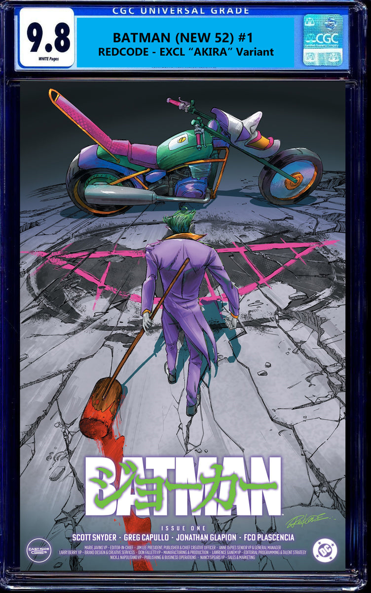 BATMAN (NEW 52) #1 CGC 9.8 REDCODE EXCL AKIRA JOKER HOMAGE VARIANT ...