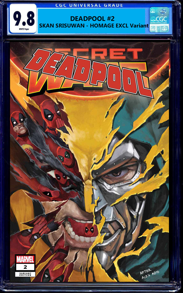 DEADPOOL #2 CGC 9.8 SKAN "SECRET" SECRET WARS #5 HOMAGE VARIANT LTD TO ...
