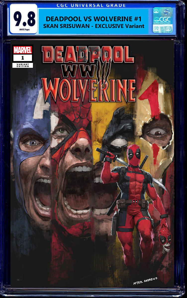 DEADPOOL & WOLVERINE WWIII #1 CGC 9.8 SKAN EXCL HOMAGE VARIANT LE TO 6 ...