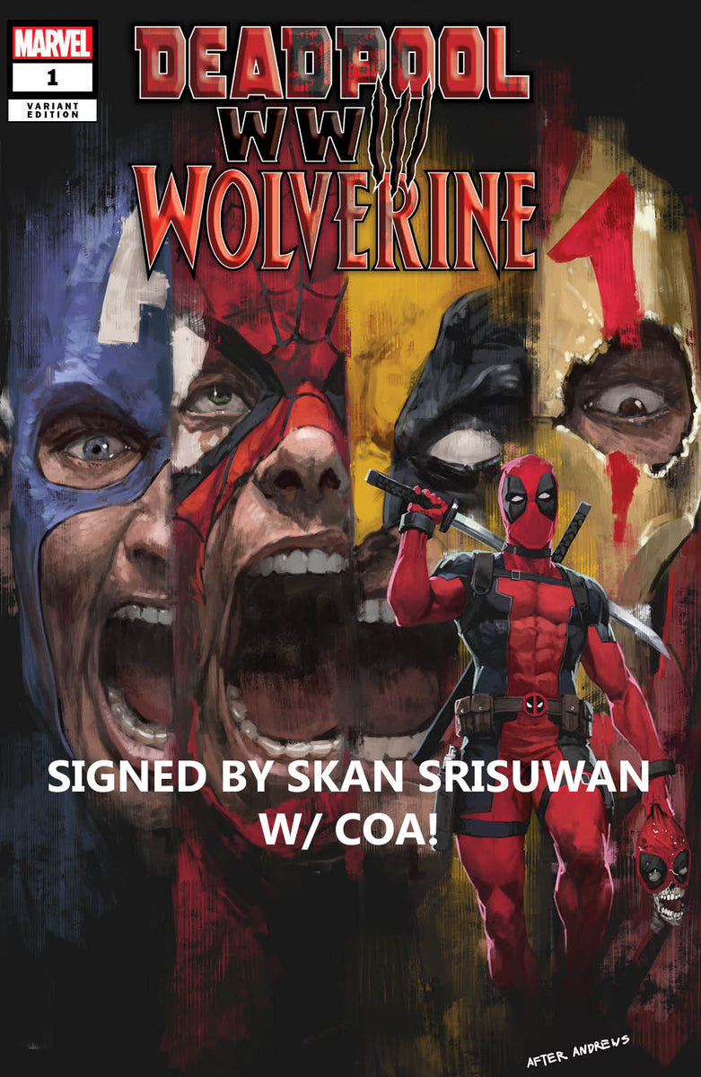 DEADPOOL & WOLVERINE WWIII #1 SKAN SIGNED EXCL HOMAGE VARIANT LE TO 60 ...