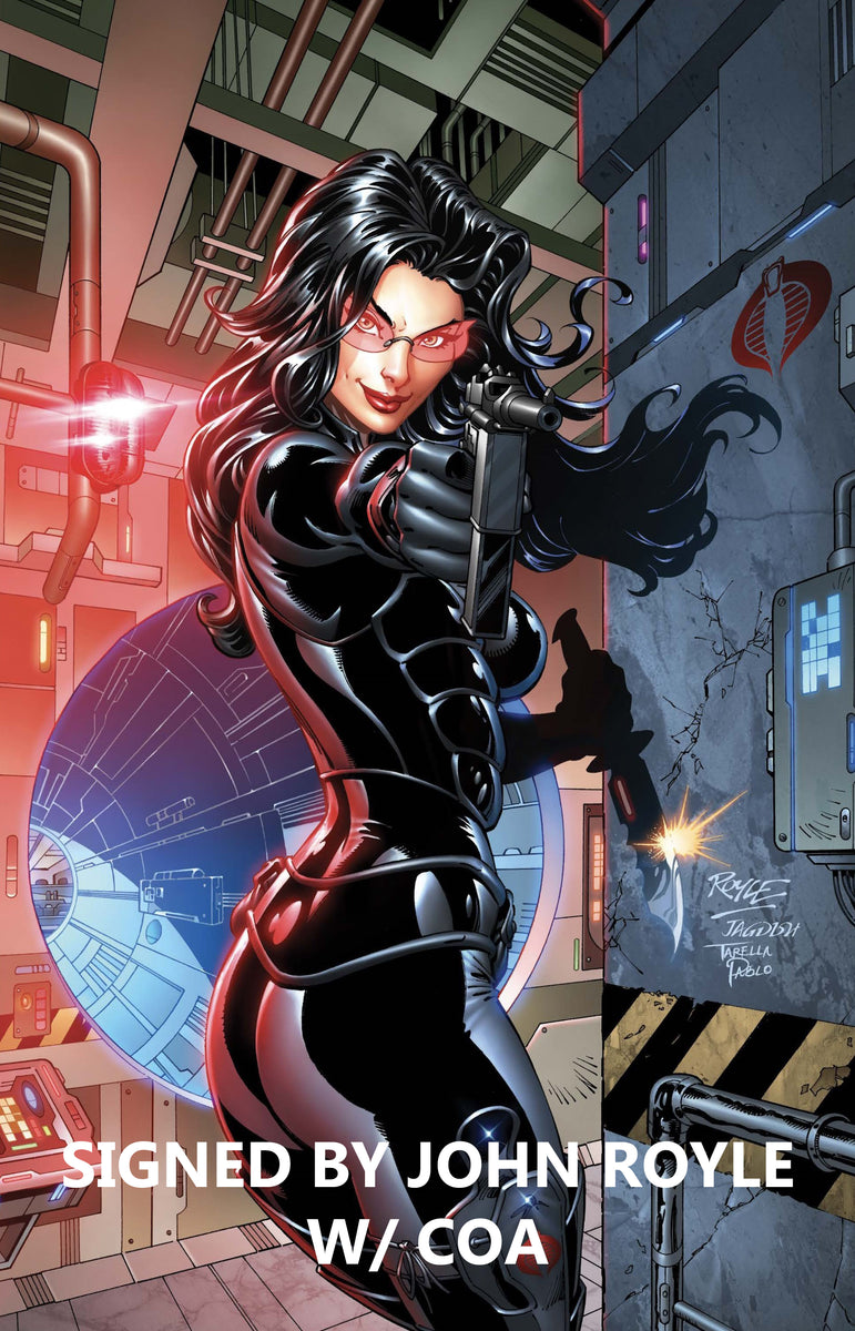 G.I. JOE A REAL AMERICAN HERO #308 JOHN ROYLE SIGNED COA BARONESS EXCL ...