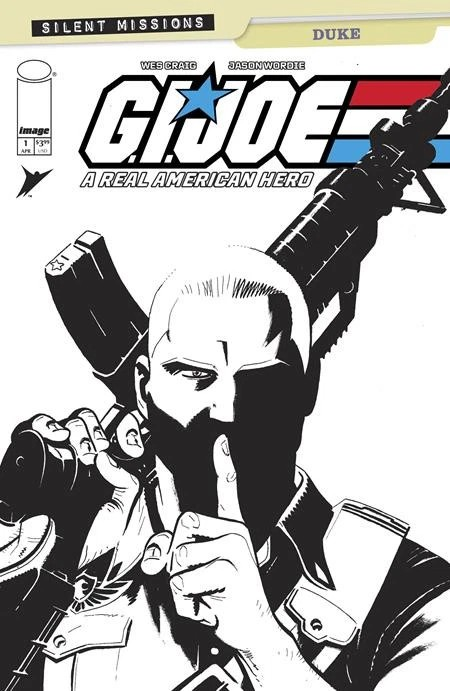 G.I. JOE ARAH DUKE #1 SILENT MISSIONS HESTER 1:10 RI INC "B&W" VARIANT ...