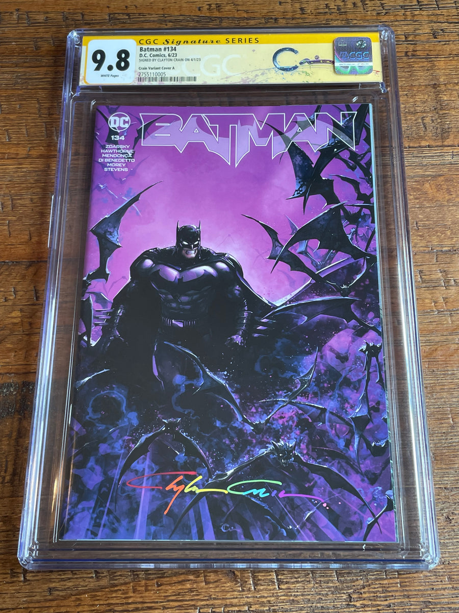 BATMAN #134 CGC SS 9.8 CLAYTON CRAIN INFINITY SIGNED TRADE VARIANT-A L ...