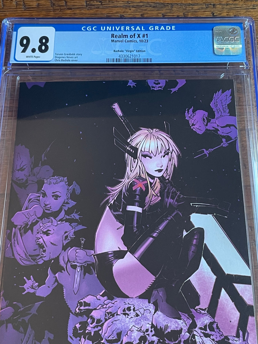 REALM OF X #1 CGC 9.8 CHRIS BACHALO 1:100 MAGIK RI INCENTIVE "VIRGIN ...