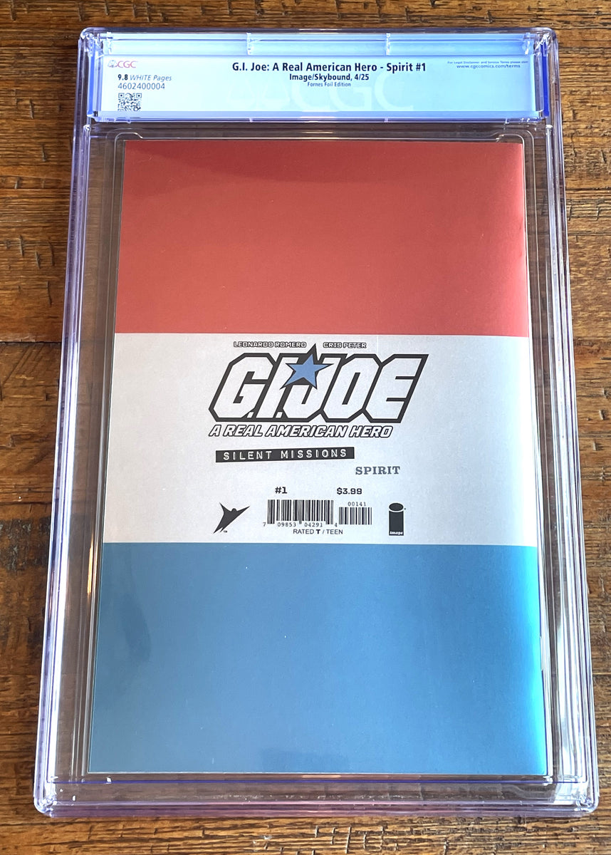 G.I. JOE ARAH SPIRIT #1 CGC 9.8 SILENT MISSIONS 1:25 RI FOIL VARIANT G ...