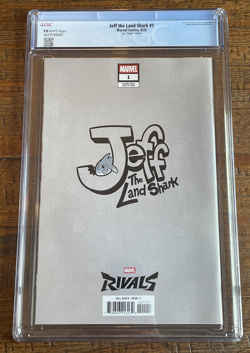 JEFF THE LAND SHARK #1 ARTGERM 1:100 RI INC "VIRGIN" VARIANT MARVEL RI ...