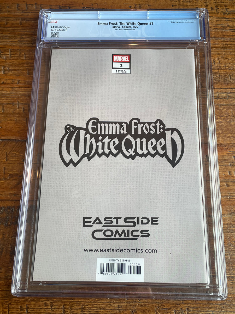 EMMA FROST WHITE QUEEN #1 CGC 9.8 DAN PANOSIAN EXCL VARIANT LTD TO 500 ...