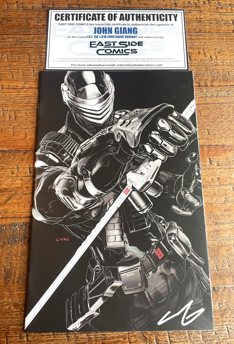 G.I. JOE #310 JOHN GIANG SIGNED REMARK NYCC EXCL SNAKE-EYES VARIANT OP ...