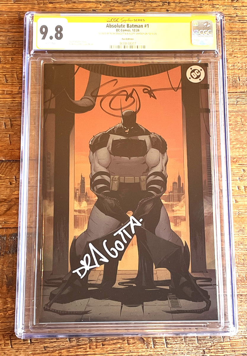 ABSOLUTE BATMAN #1 CGC SS 9.8 SCOTT SNYDER & DRAGOTTA SIGNED 1st PT FO ...