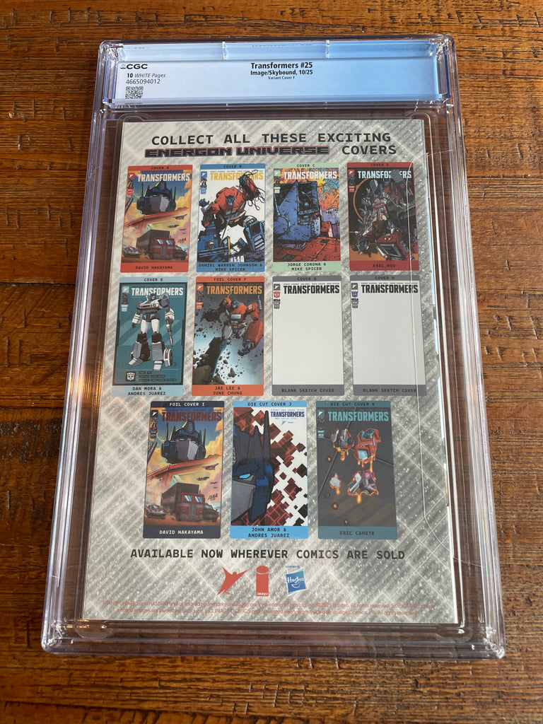 TRANSFORMERS #25 CGC 10 JAE LEE 1:100 RI FOIL VARIANT G.I. JOE 2025 NO ...