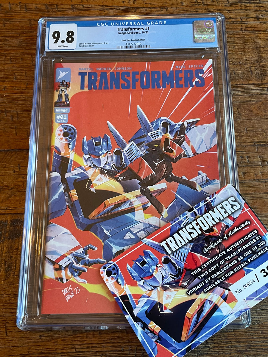 TRANSFORMERS #1 CGC 9.8 DARLSDRAWS EXCL SOUNDWAVE VARIANT LIMITED TO 3 ...
