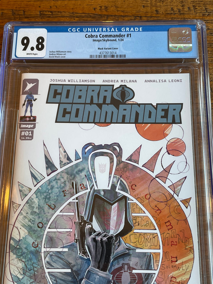 COBRA COMMANDER #1 CGC 9.8 DAVID MACK 1:250 RI INCENTIVE VARIANT TRANS ...