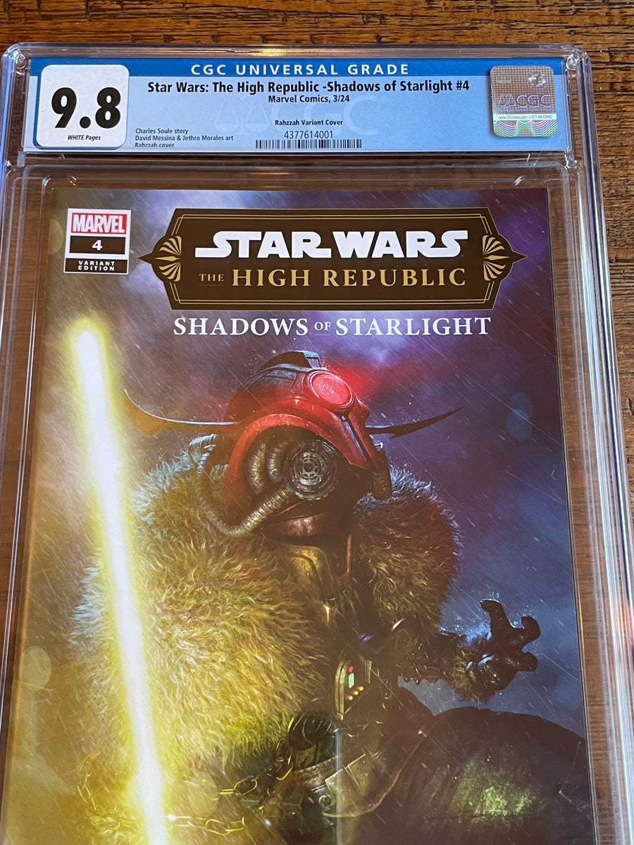 STAR WARS HIGH REPUBLIC SHADOWS STARLIGHT #4 CGC 9.8 RAHZZAH 1:25 RI I ...