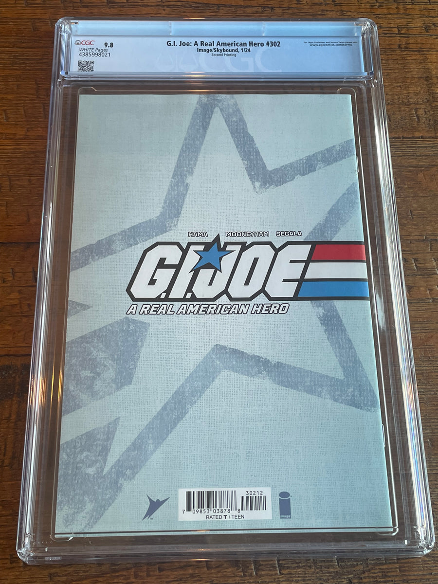 G.I. JOE A REAL AMERICAN HERO #302 CGC 9.8 EARLS 2nd PRINT SNAKE-EYES ...