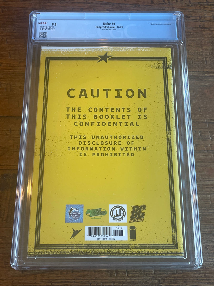 DUKE #1 CGC 9.8 MARIA WOLF EXCL TRADE VARIANT-A G.I. JOE TRANSFORMERS ...