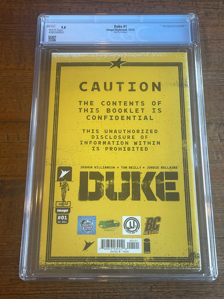 DUKE #1 CGC 9.8 MARIA WOLF EXCL "FOIL" VARIANT-B G.I. JOE TRANSFORMERS ...