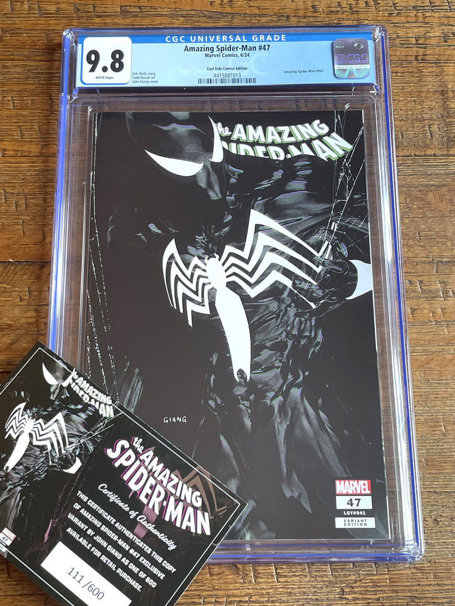 AMAZING SPIDER-MAN #47 CGC 9.8 JOHN GIANG EXCL NEGATIVE VARIANT LE TO ...