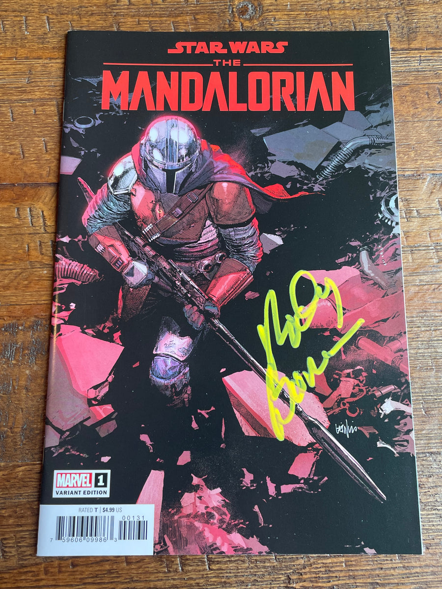 STAR WARS THE MANDALORIAN #1 RODNEY BARNES SIGNED LEINIL YU 1:50 RI VA ...