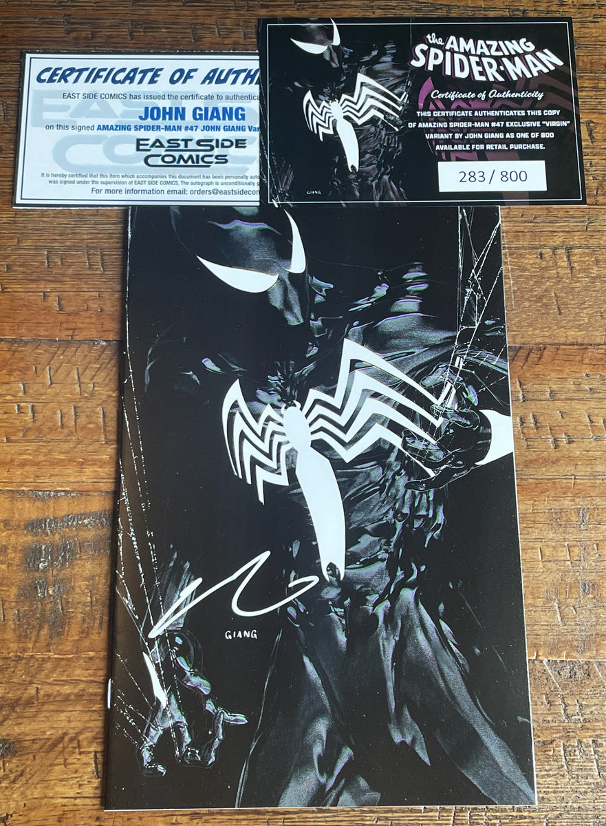 AMAZING SPIDER-MAN #47 JOHN GIANG SIGNED REMARK FAN EXPO "VIRGIN" VARI ...