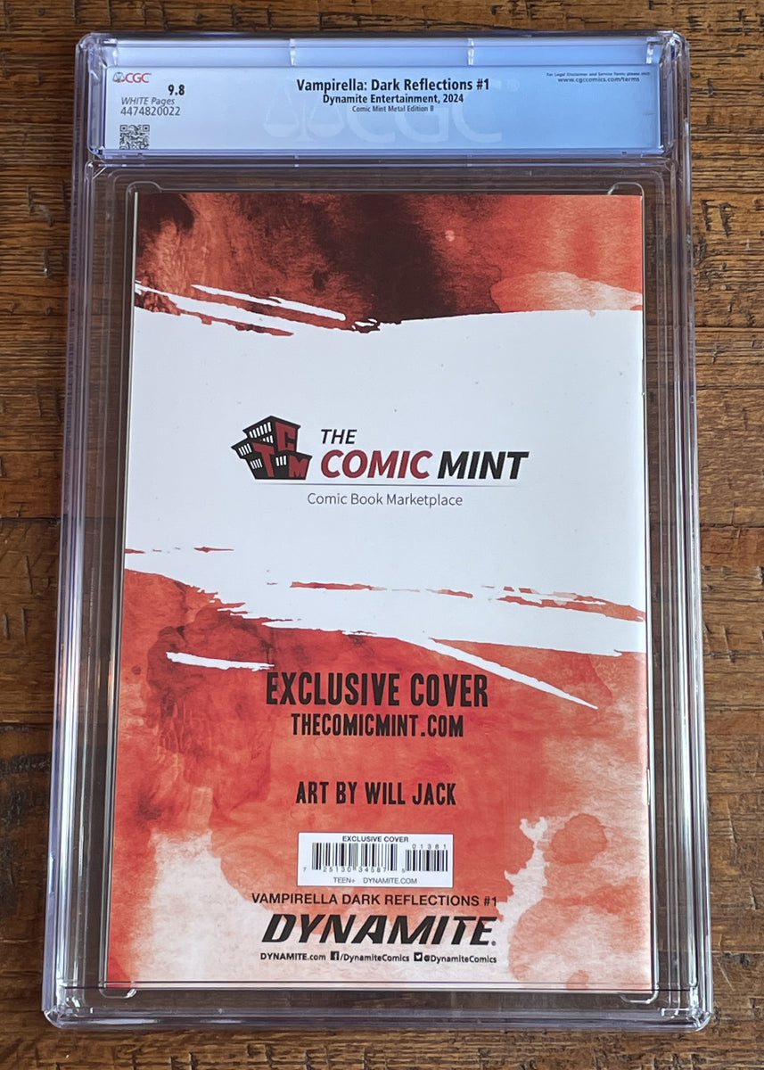 VAMPIRELLA DARK REFLECTIONS #1 CGC 9.8 WILL JACK RED METAL VARIANT ...