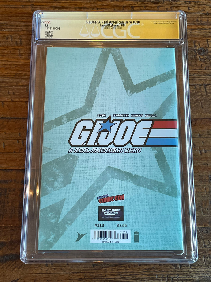 G.I. JOE #310 CGC SS 9.8 JOHN GIANG REMARK SIGNED NYCC EXCL SNAKE-EYES ...
