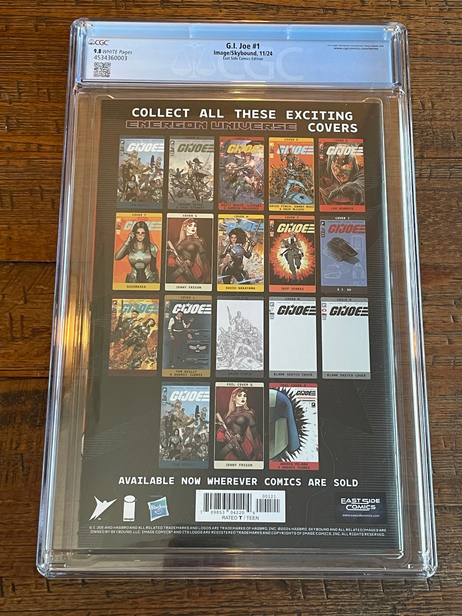 G.I. JOE #1 CGC 9.8 NATALI SANDERS BARONESS VIRGIN VARIANT TRANSFORMER ...