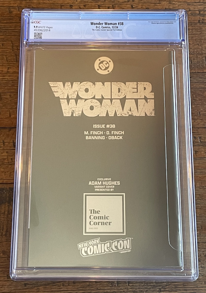 WONDER WOMAN #38 CGC 9.9 ADAM HUGHES NYCC 2024 EXCL "FULL BODY" FOIL V ...