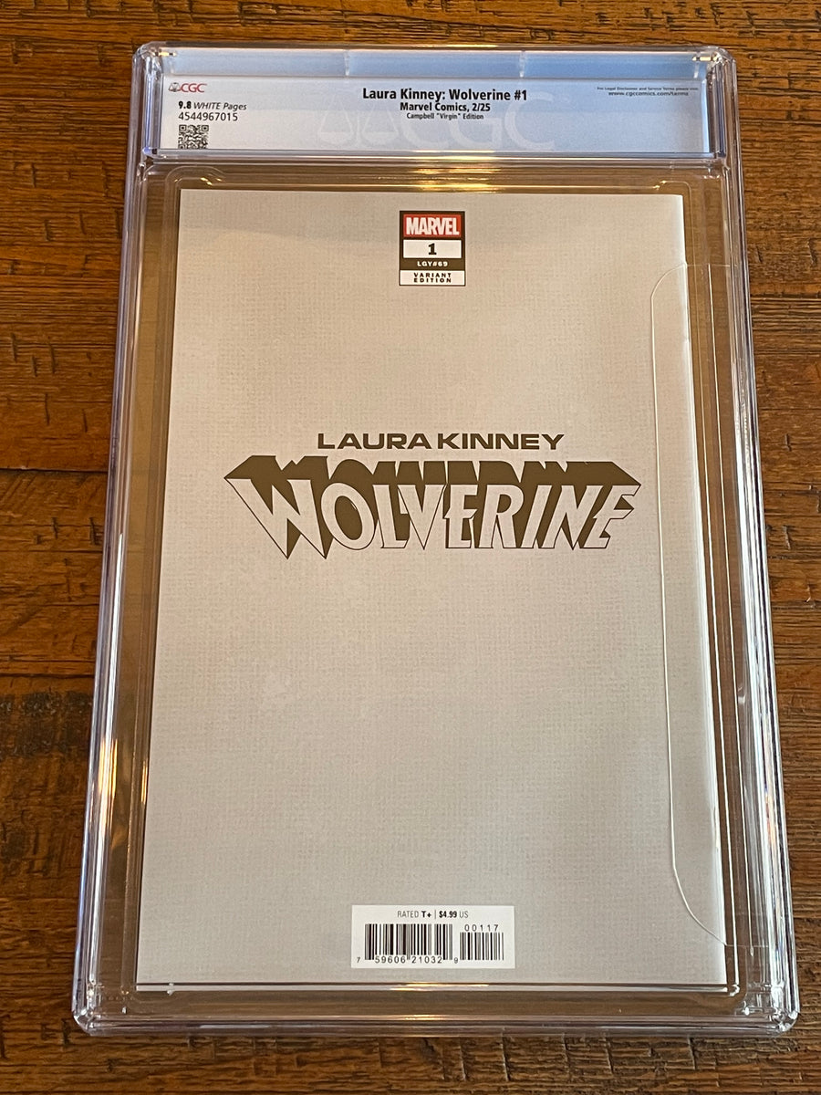 LAURA KINNEY WOLVERINE #1 CGC 9.8 J SCOTT CAMPBELL 1:100 RI VIRGIN VAR ...