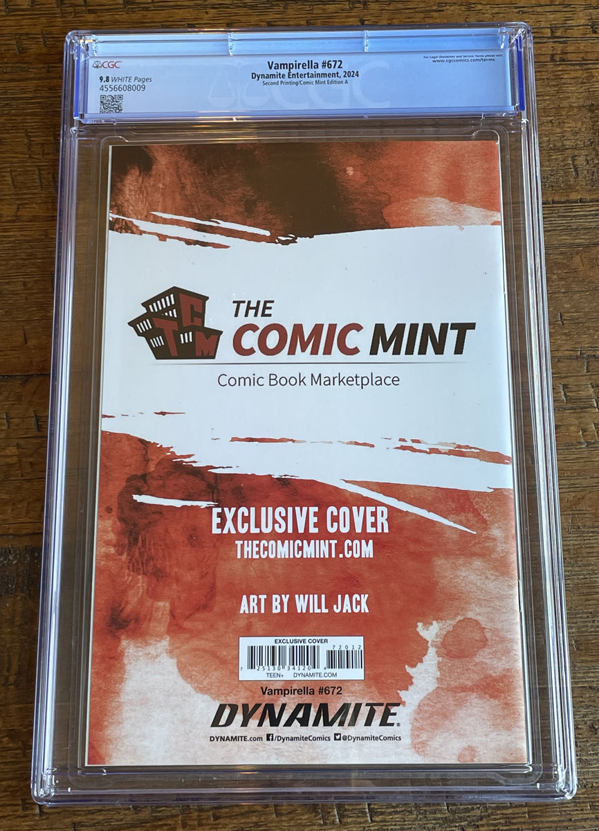 VAMPIRELLA #672 CGC 9.8 WILL JACK "COLOR SPLASH" STORE EXCLUSIVE VARIA ...