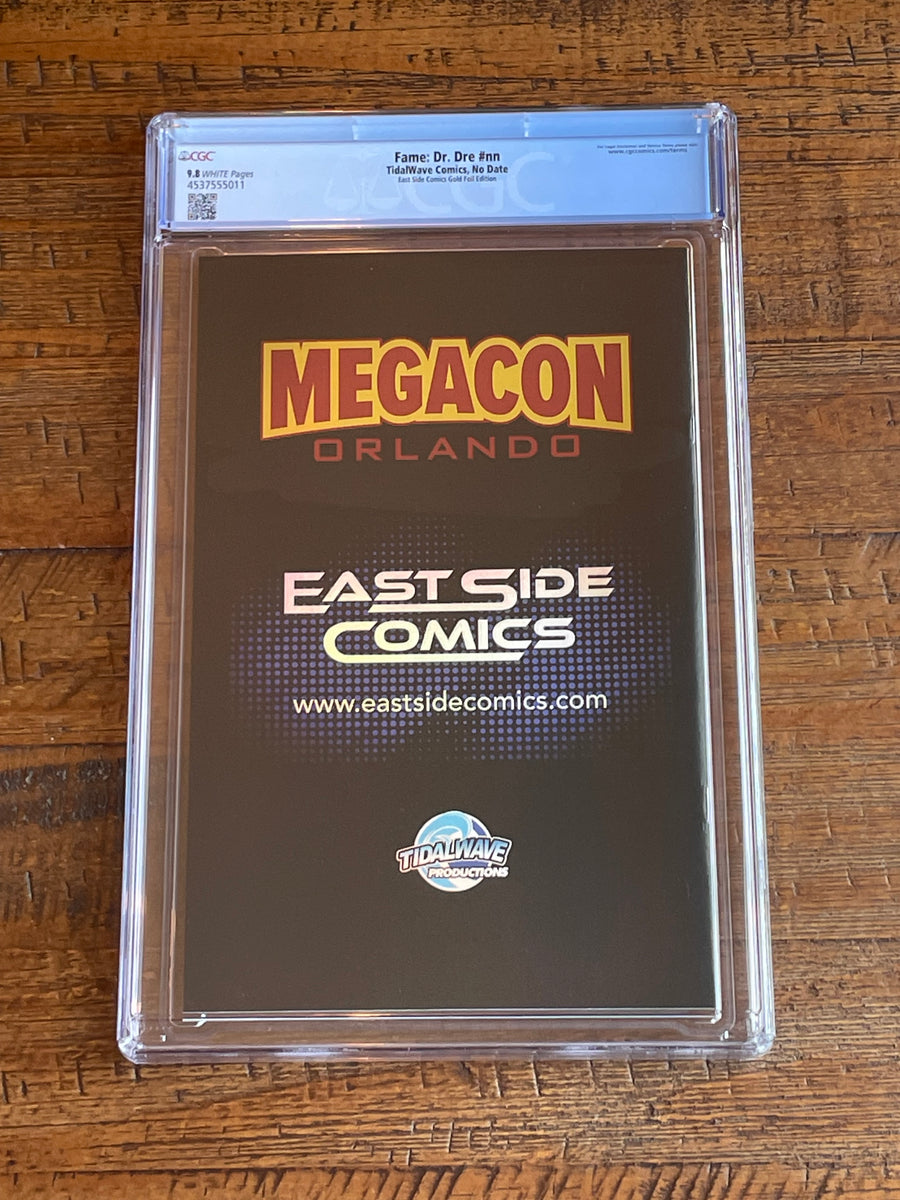 FAME: DR. DRE #1 CGC 9.8 MEGACON 2025 EXCL SKAN "GOLD FOIL" THE CHRONI ...