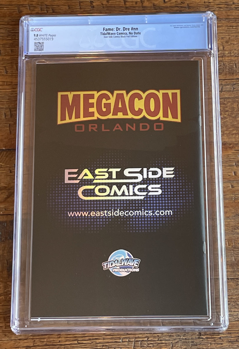 FAME: DR. DRE #1 CGC 9.8 MEGACON 2025 EXCL SKAN "BLACK FOIL" THE CHRON ...