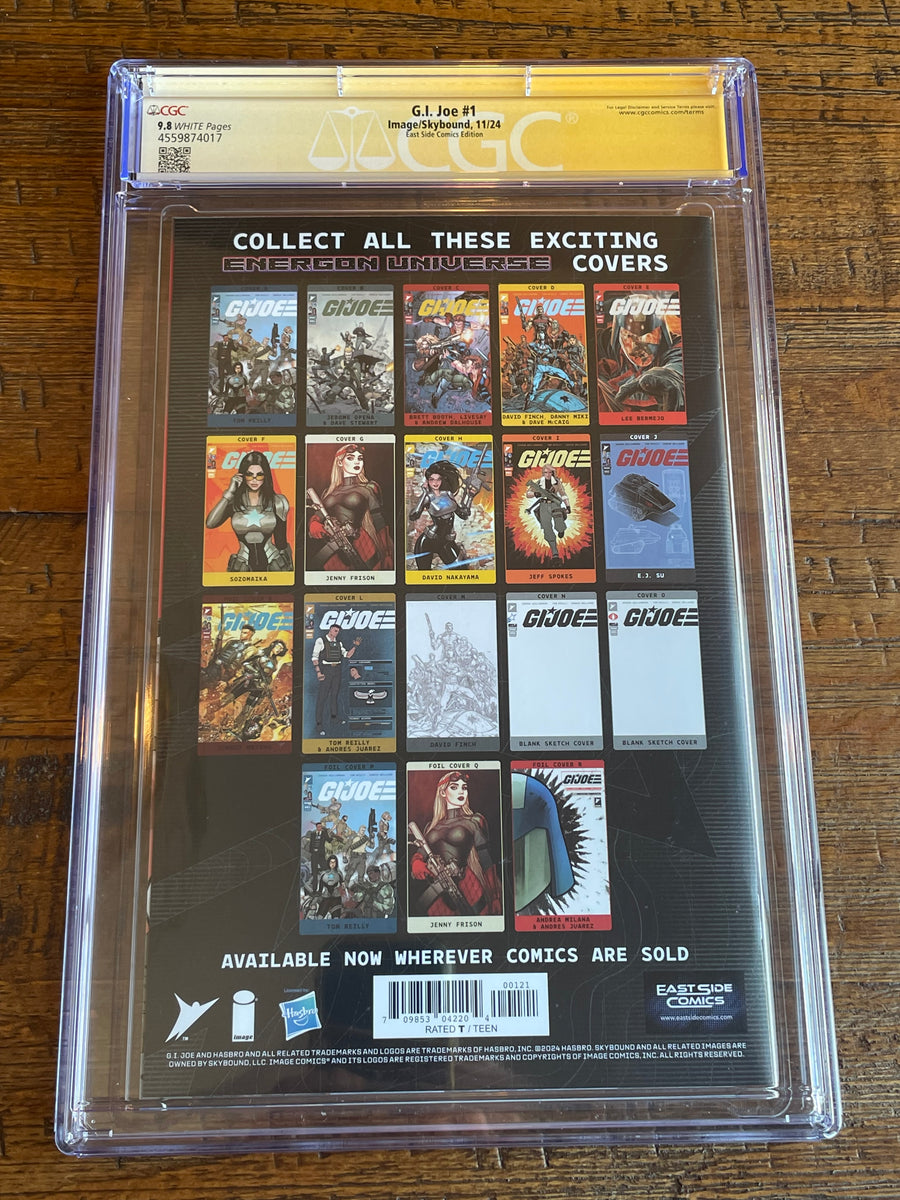 G.I. JOE #1 CGC SS 9.8 NATALI SANDERS SIGNED BARONESS VIRGIN VARIANT T ...