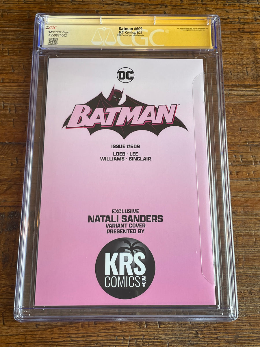 BATMAN #609 CGC SS 9.9 NATALI SANDERS SIGNED MEGACON EXCL HARLEY QUINN ...