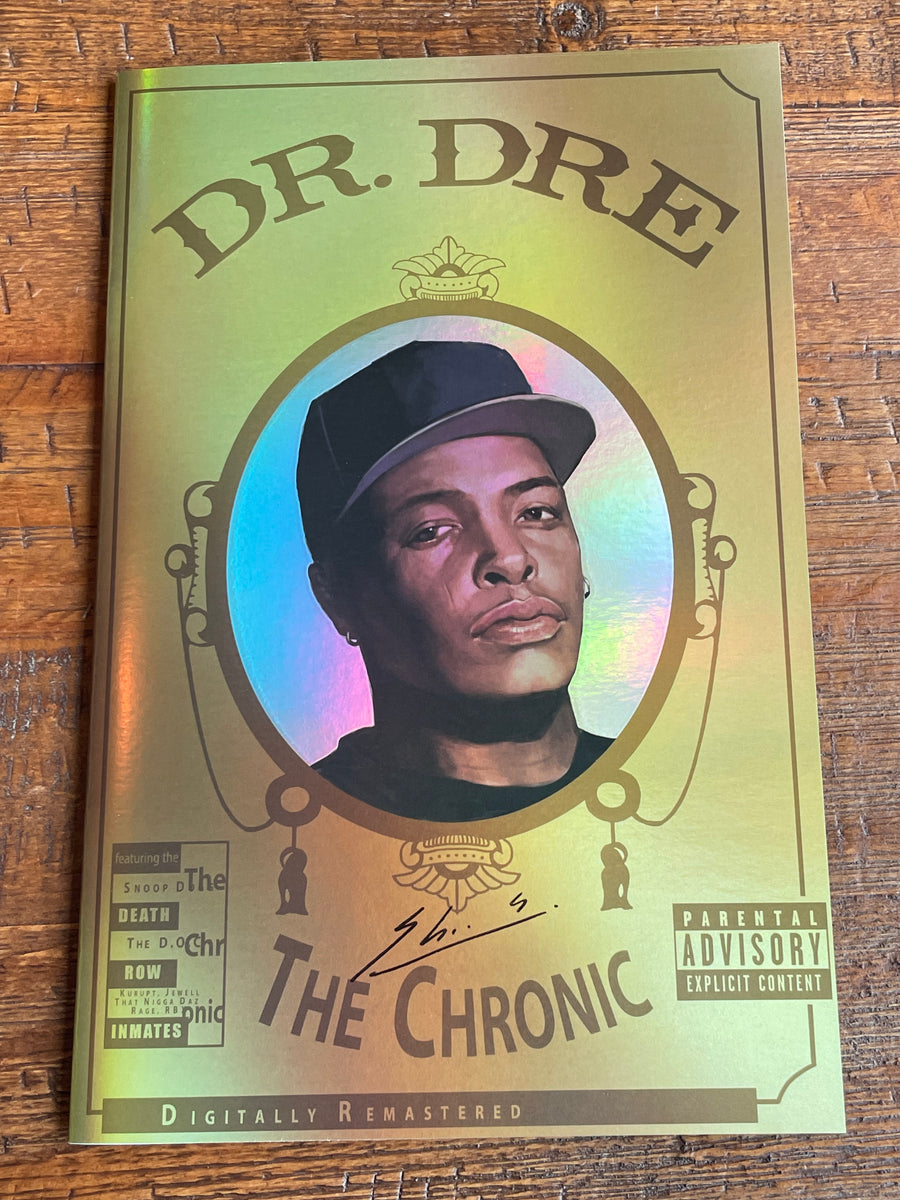FAME: DR. DRE #1 SKAN SRISUWAN SIGNED "THE CHRONIC" GOLD FOIL VARIANT ...