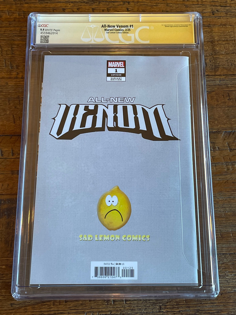 ALL NEW VENOM #1 CGC SS 9.9 INHYUK LEE SIGNED EXCL VARIANT SPIDER-MAN ...