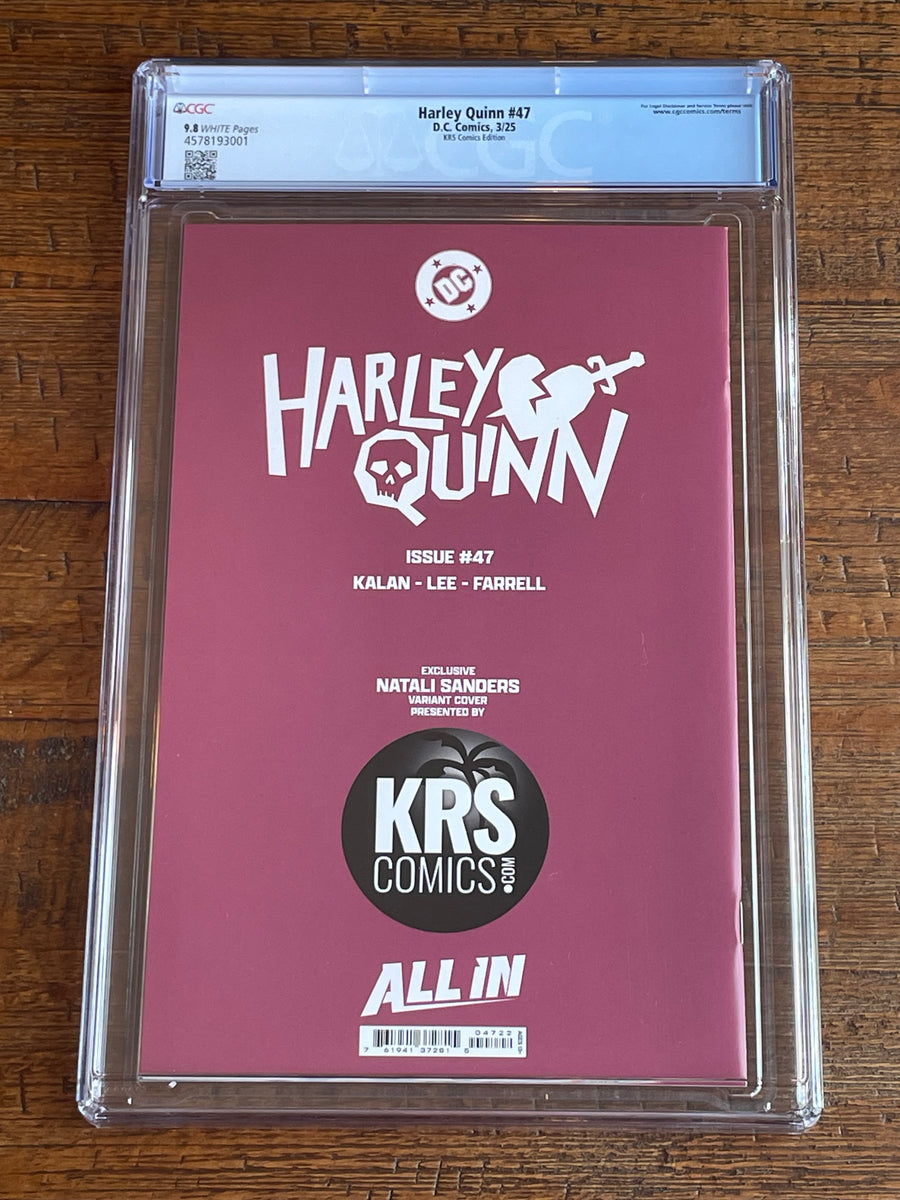 HARLEY QUINN #47 CGC 9.8 NATALI SANDERS EXCL VARIANT LTD 1200 COPIES ...