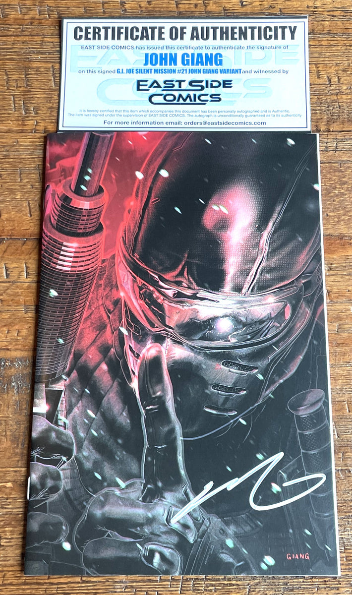 G.I. JOE #21 JOHN GIANG SIGNED REMARK SILENT MISSIONS EXCL SNAKE-EYES ...