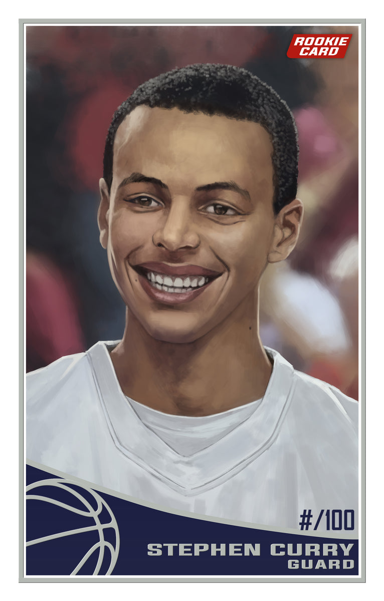 FAME: STEPHEN CURRY #1 COMIC BOOK TOPPS "ROOKIE CARD" WHITE & GOLD FOI ...
