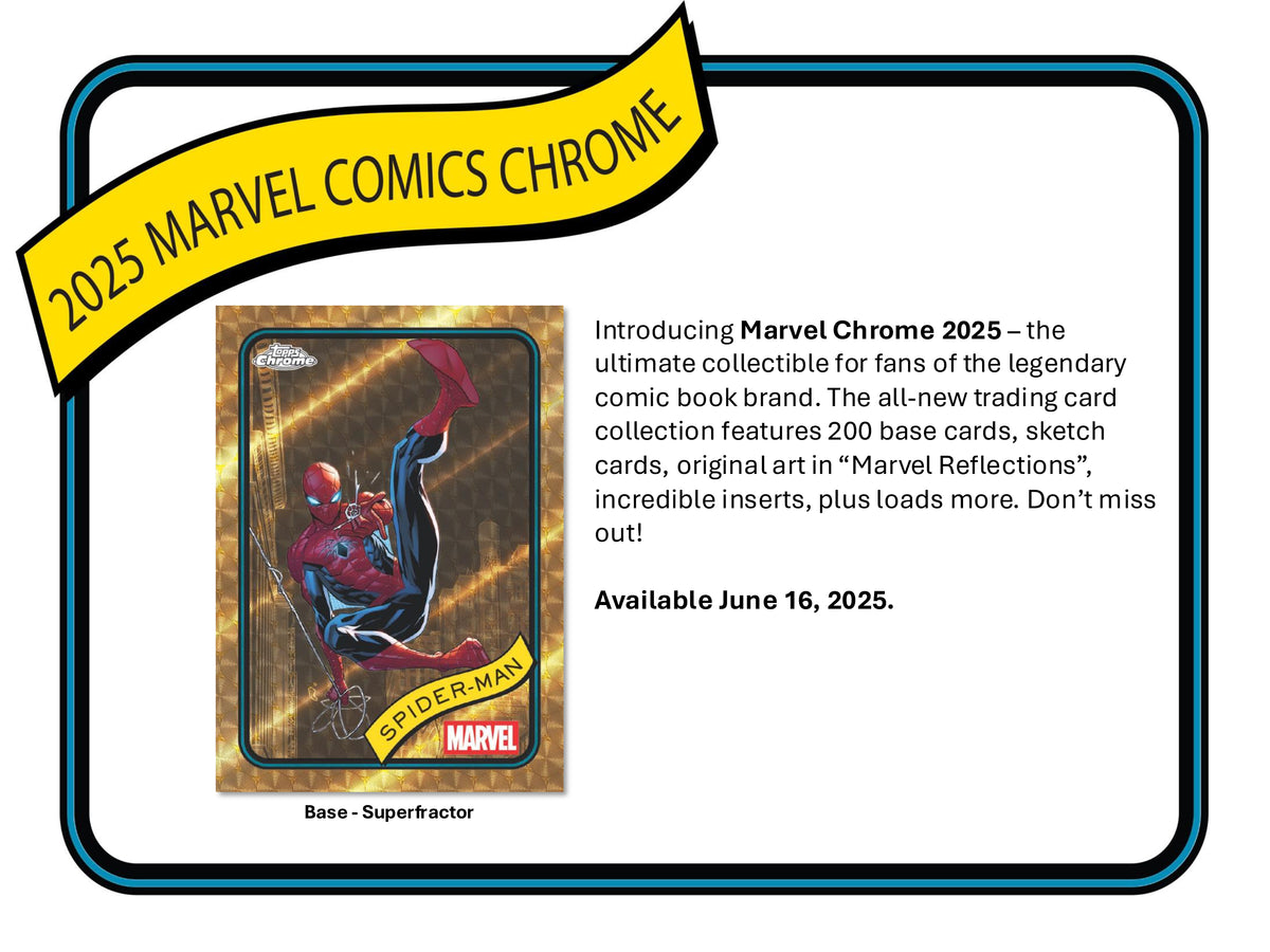 2025 TOPPS MARVEL CHROME BLASTER BOX (7-PACKS / 28 TRADING CARDS ...