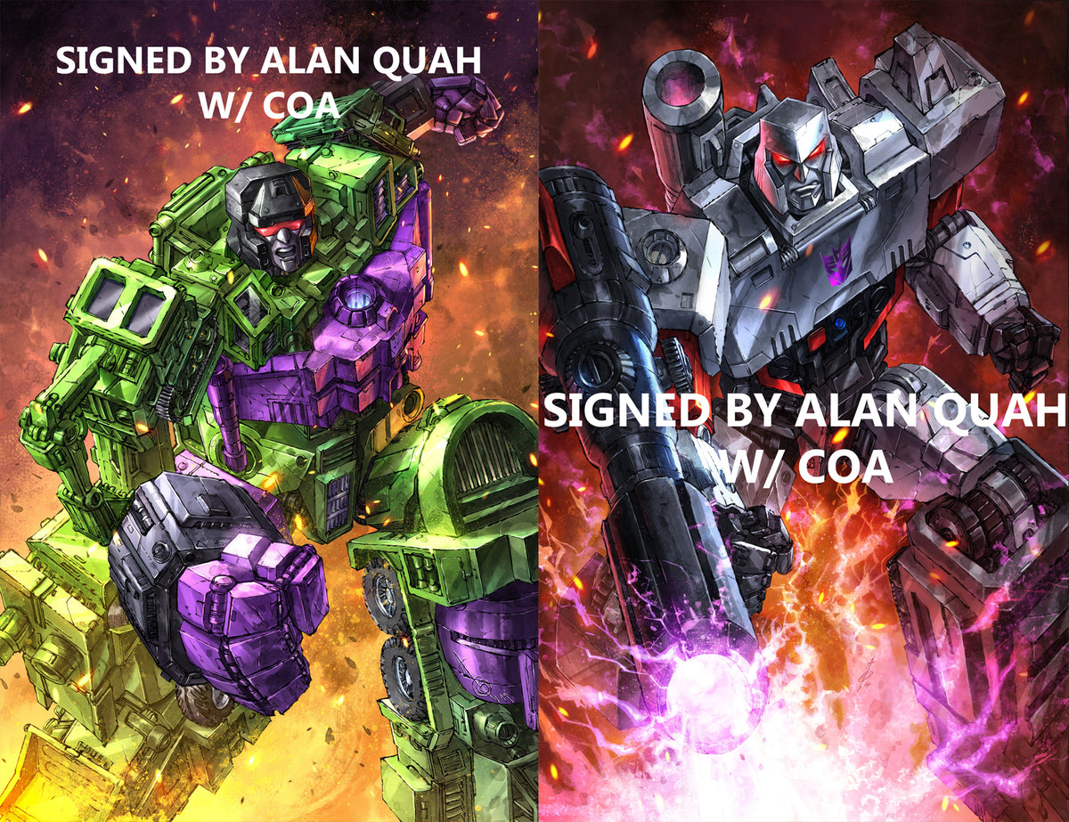 TRANSFORMERS #13 ALAN QUAH SIGNED MEGATRON & DEVASTATOR VIRGIN VARIANT ...