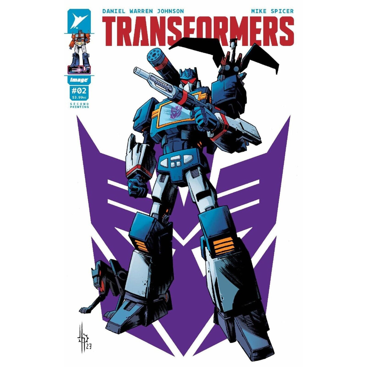 TRANSFORMERS #2 SOUNDWAVE 2nd PRINT VARIANT-B IMAGE COMICS ROBERT KIRK ...