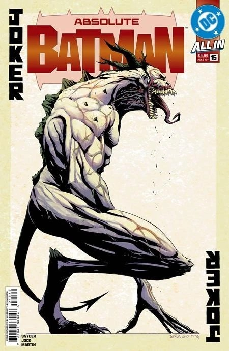ABSOLUTE BATMAN #15 DRAGOTTA 2nd PRINT COVER-A VARIANT SCOTT SNYDER JO ...