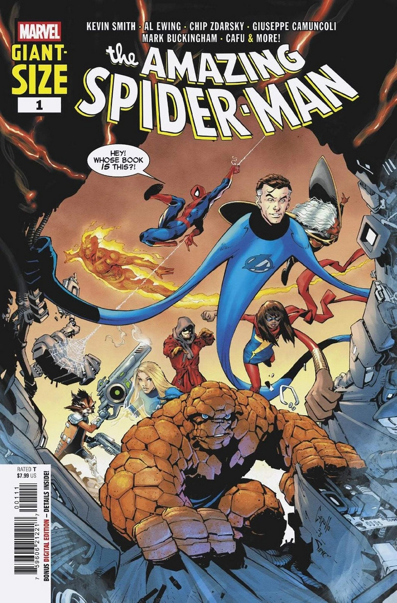 GIANT-SIZE AMAZING SPIDER-MAN #1 GREG CAPULLO COVER-A FIRST RAPID APPE ...