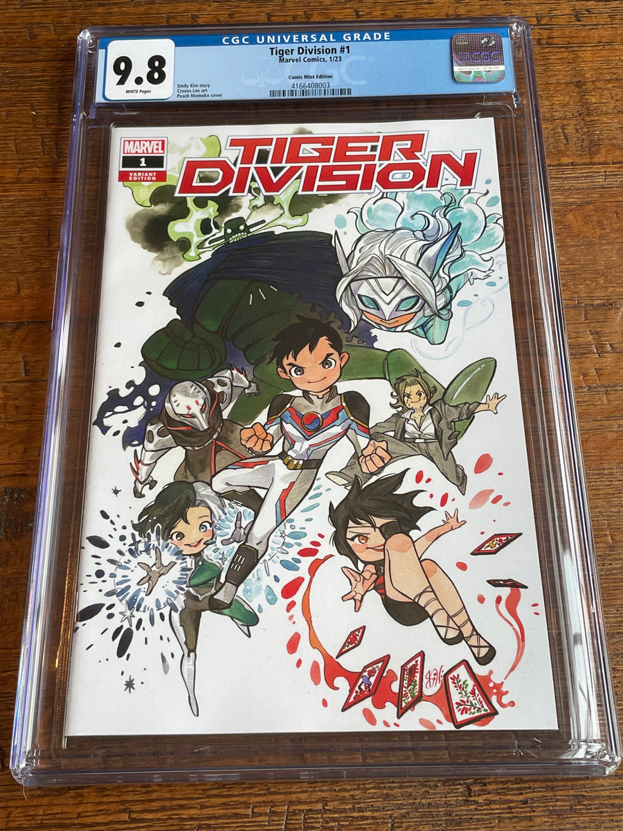 TIGER DIVISION #1 CGC 9.8 PEACH MOMOKO EXCL VARIANT LIMITED TO 800 ...