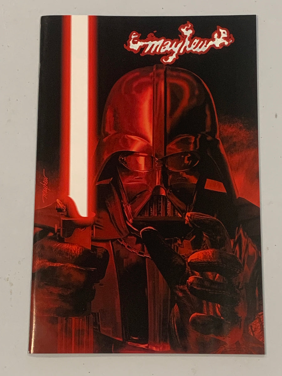 STAR WARS #21 MIKE MAYHEW INFERNO REMARK SIGNED COA DARTH VADER VIRGIN ...