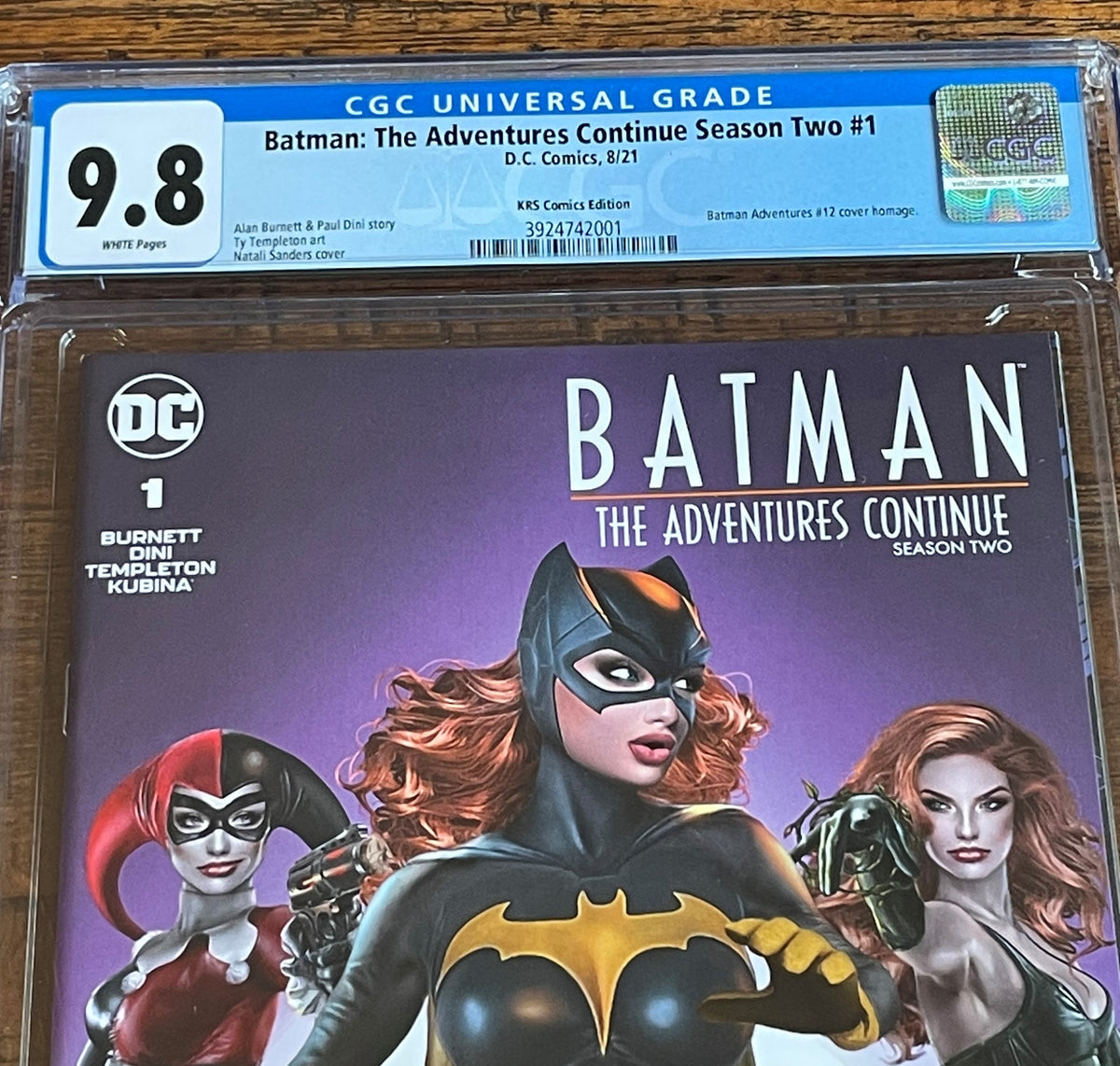 BATMAN THE ADVENTURES CONTINUE SEASON TWO #1 CGC 9.8 NATALI SANDERS HA ...